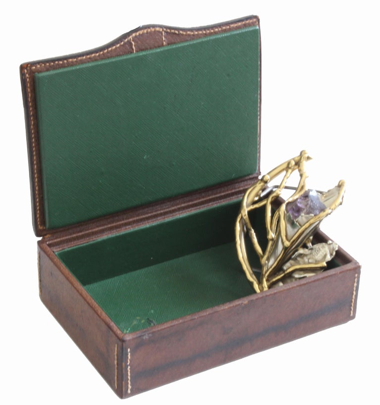 Vintage Gucci Trinket Box Desk Accessory GG Canvas Logo Horse Bit ...