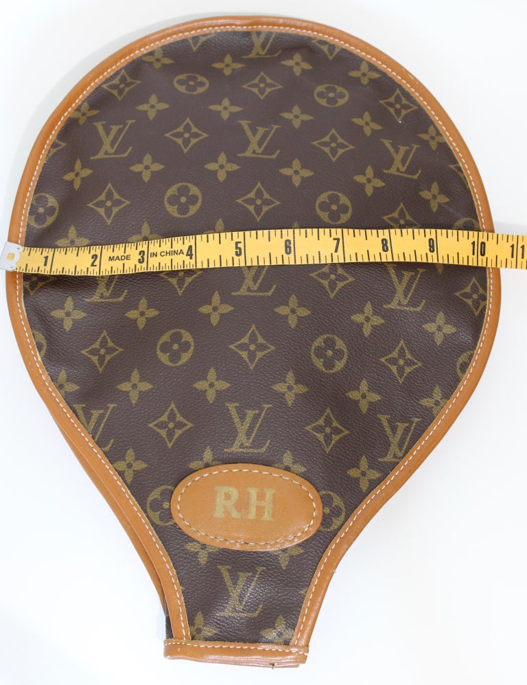 Vintage Louis Vuitton Monogram Canvas Tennis Racket Cover French ...