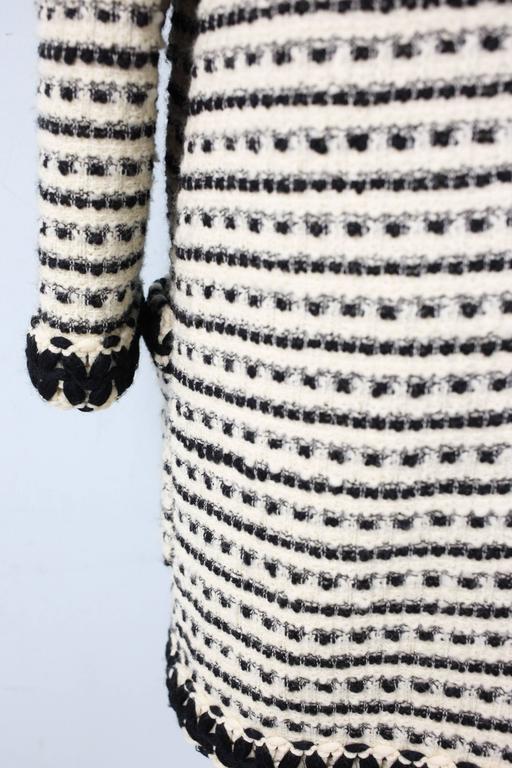 Chanel Black/White Boucle Cardigan at 1stDibs