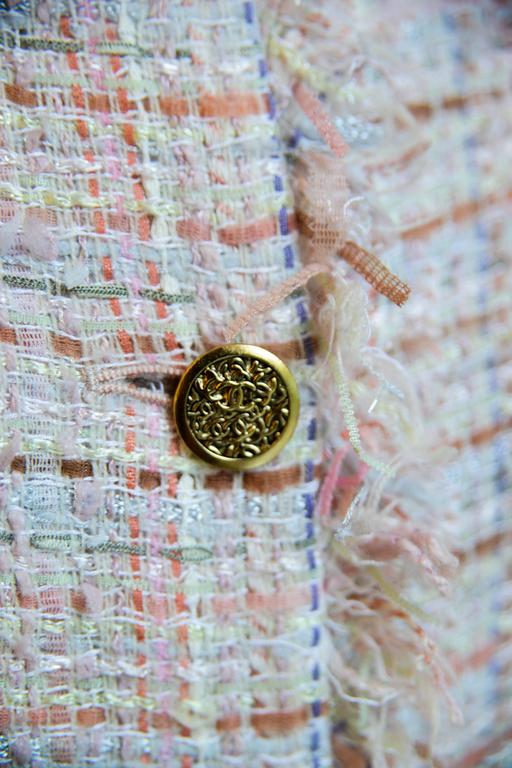 CHANEL Pastel Boucle Jacket at 1stDibs