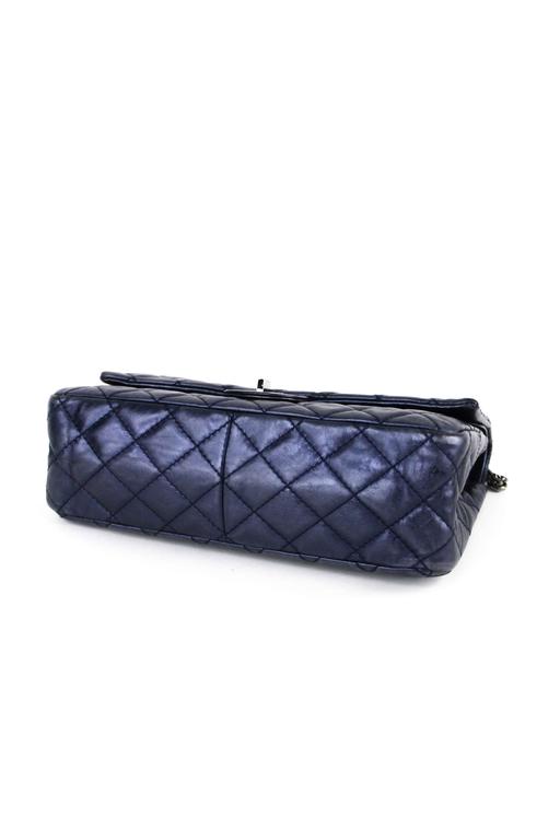 CHANEL Navy 226 Reissue Double Flap at 1stDibs