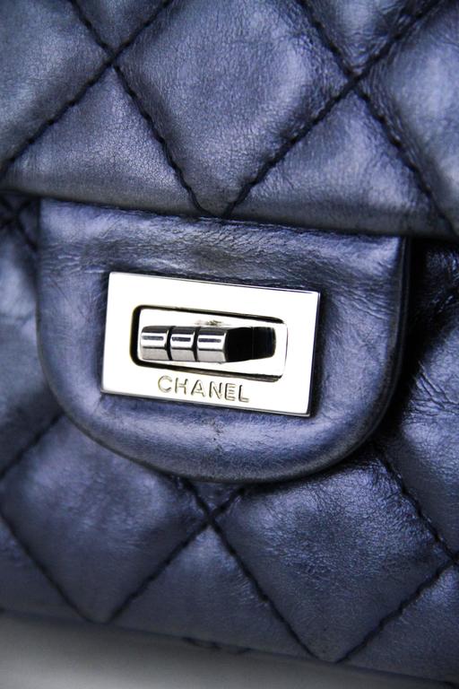 CHANEL Navy 226 Reissue Double Flap at 1stDibs