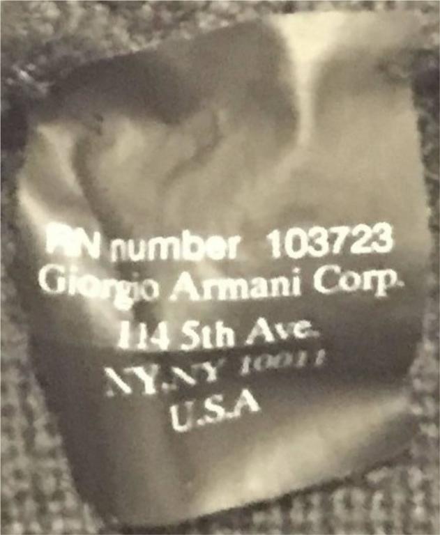 Giorgio Armani Black Label Sweater. Made at 1stDibs | giorgio armani ...