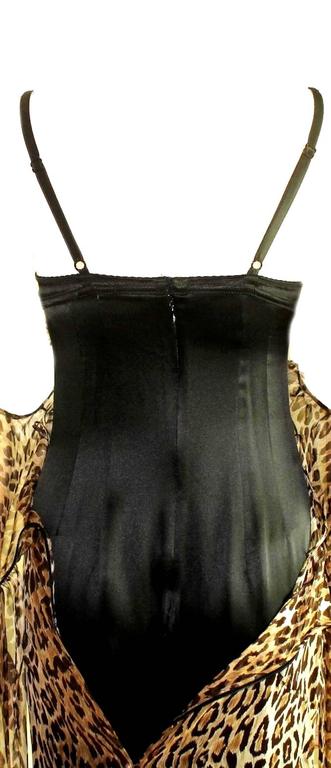 Stunning Dolce and Gabbana Corset Leopard Cheetah Print Silk Gown at ...