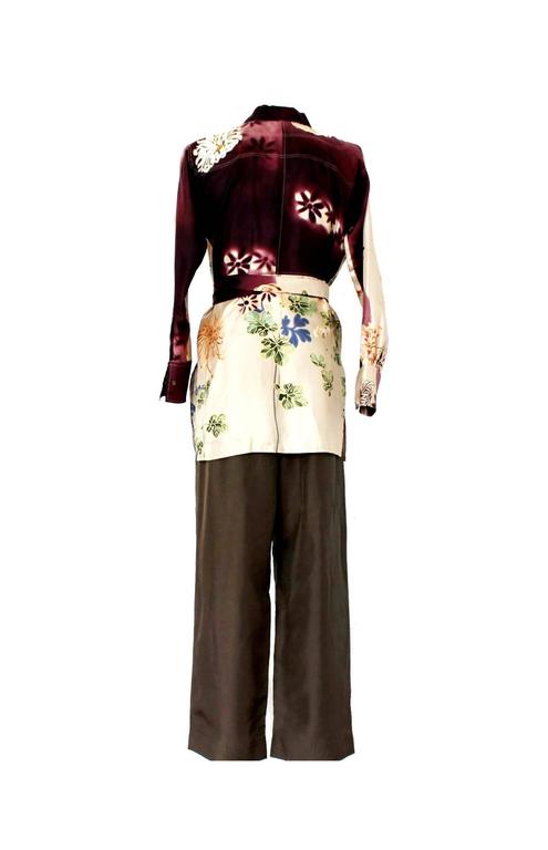 Rare Gucci by Tom Ford 2001 Floral Print Batik Kimono Dressing Gown ...