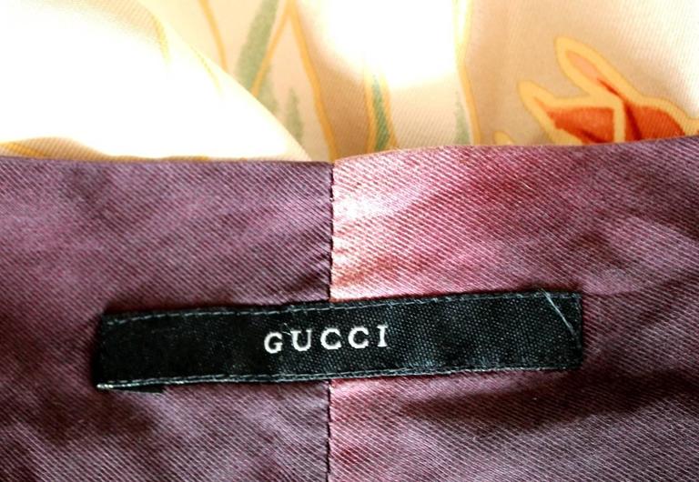 Rare Gucci by Tom Ford 2001 Floral Print Batik Kimono Dressing Gown ...