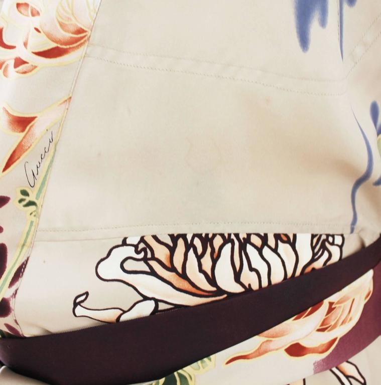 Rare Gucci by Tom Ford 2001 Floral Print Batik Kimono Dressing Gown ...