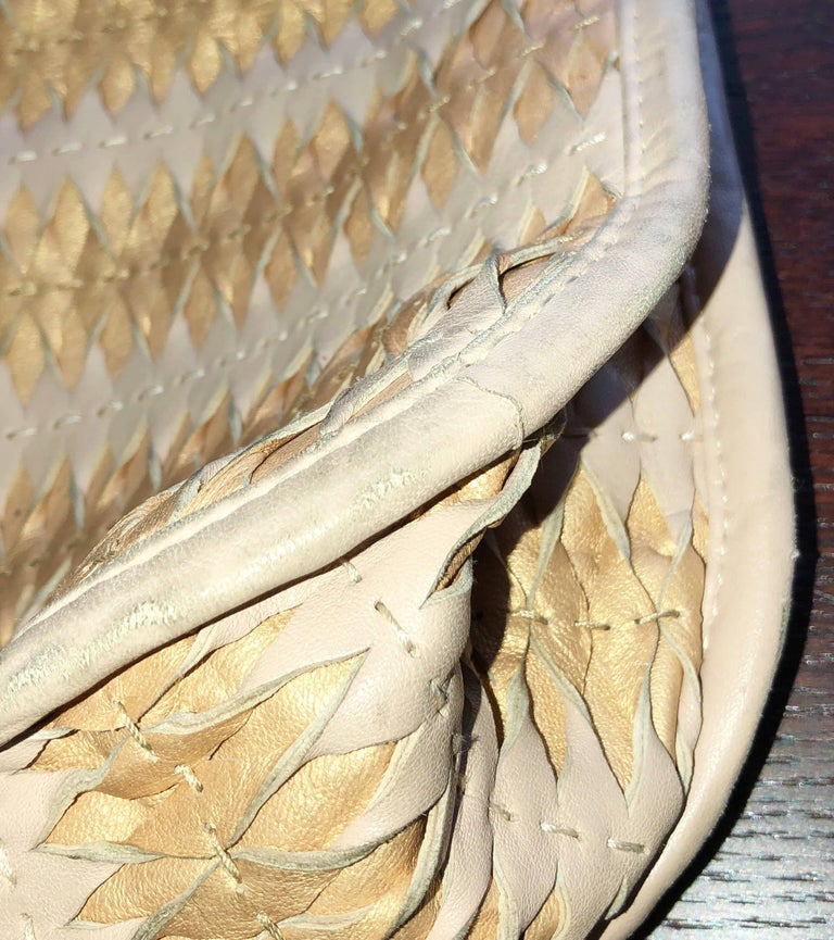 Christian Dior "Diorita" MM Intricate Woven Leather Handbag Bag at 1stDibs