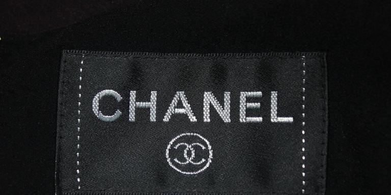 Amazing Chanel Chinoiserie Silk Chiffon CC Logo Print Dress For Sale at ...