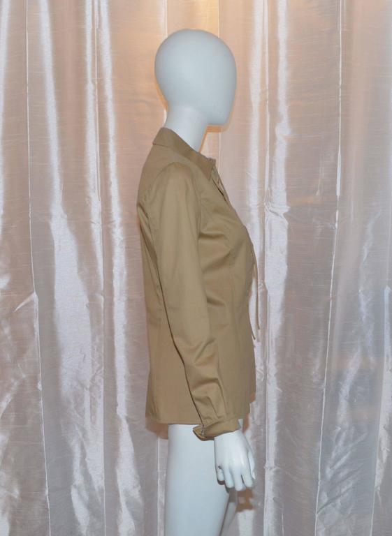 Yves Saint Laurent YSL Safari Lace Tie Top at 1stDibs