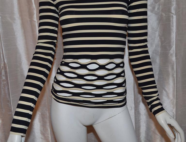 Jean Paul Gaultier Soleil Stripe Caged Top at 1stDibs