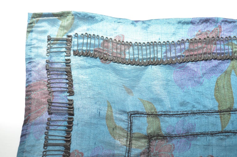 Dries Van Noten Silk Safety Pin Embellished Shawl at 1stDibs