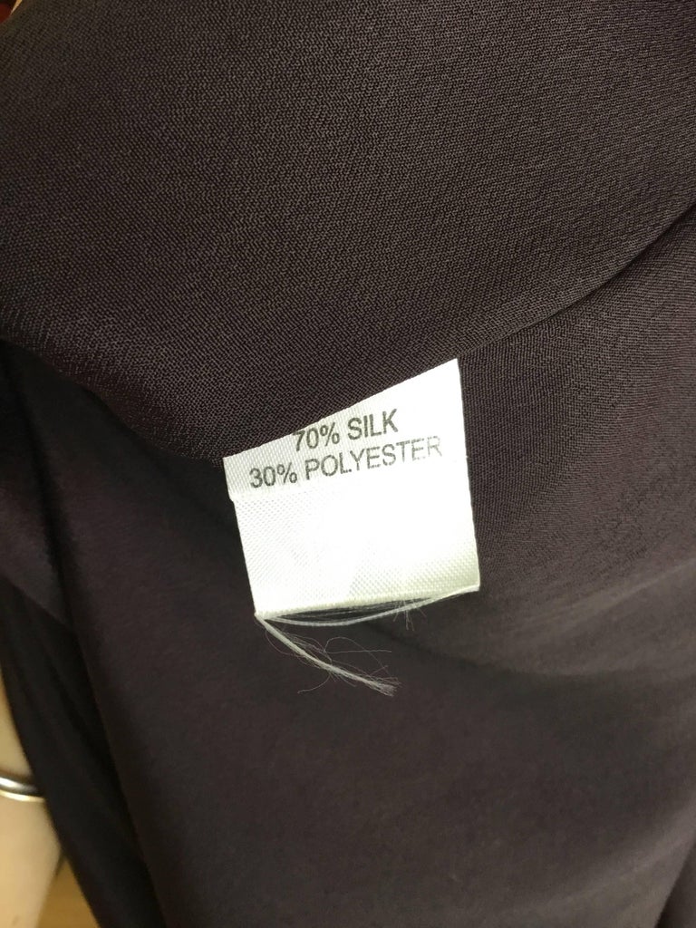 Gucci Deep V-Neck Chiffon Maxi Dress at 1stDibs | rn 68596 ca 31127 ...