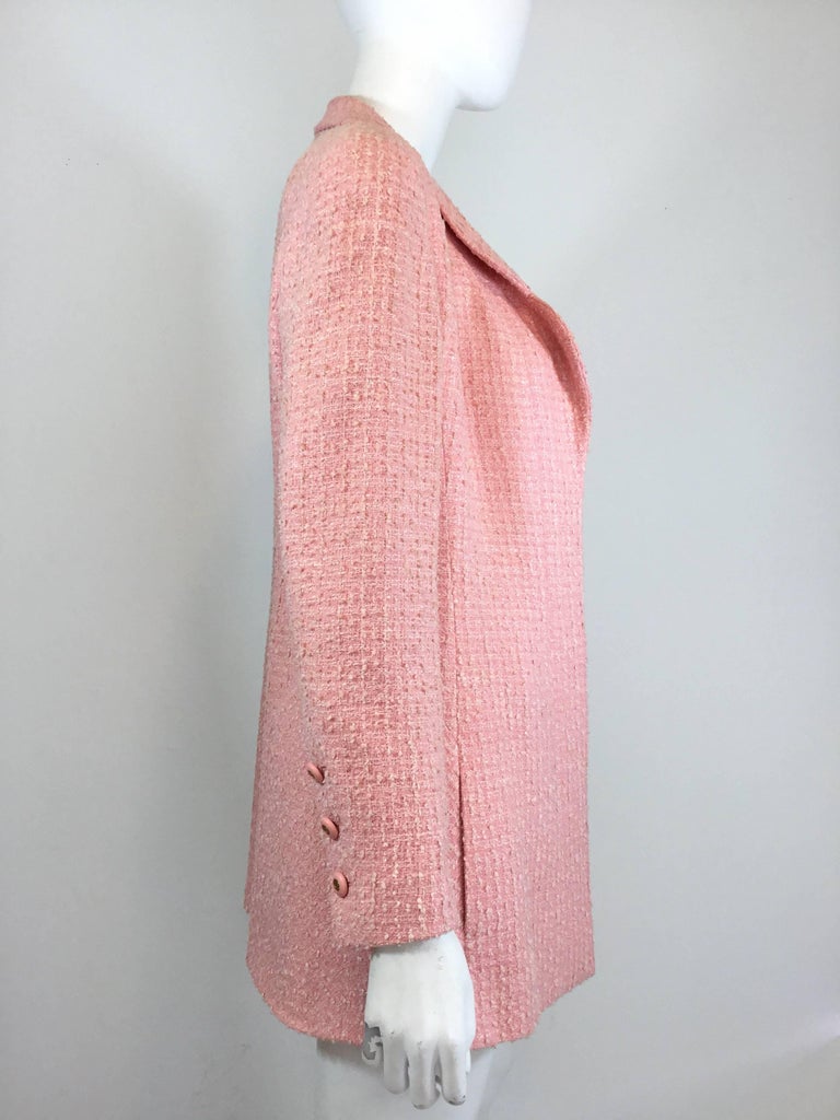 Chanel Pink Vintage Open Long Jacket at 1stDibs | chanel pink jacket