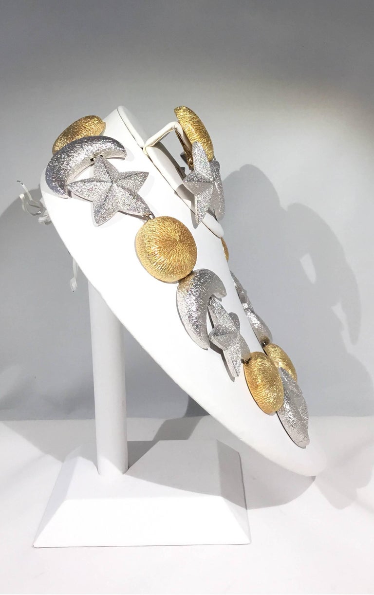 Christian Dior Sun, Moon, Stars Necklace Bracelet and Earring Set 1980 ...