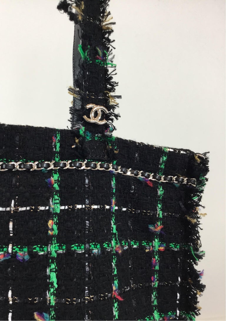 Chanel Tweed Shopping Tote w/ Robot, SS 2017 at 1stDibs | chanel tweed ...