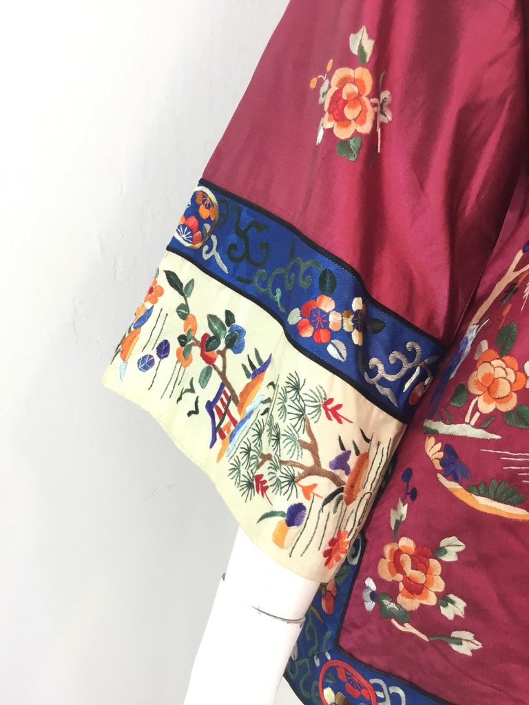 Chinese Silk Embroidered Jacket, Circa 1920 For Sale at 1stDibs ...