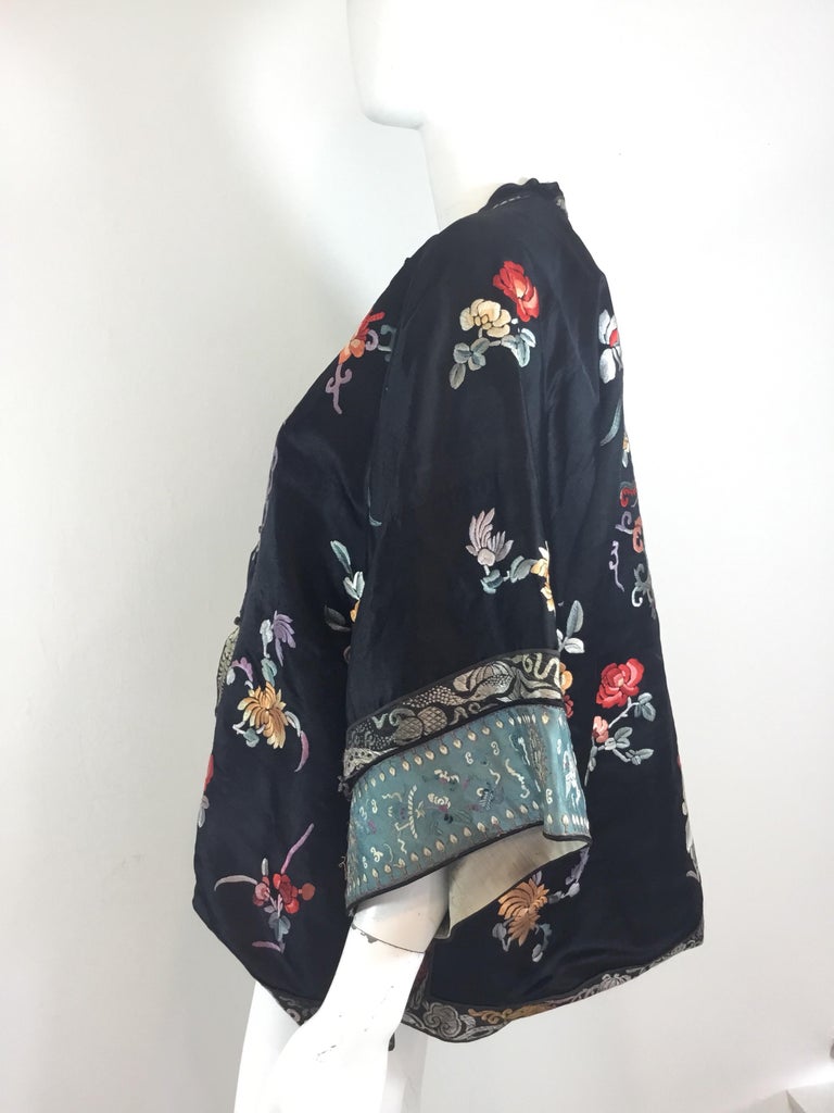Chinese Silk Embroidered Jacket, Circa 1920 For Sale at 1stDibs ...