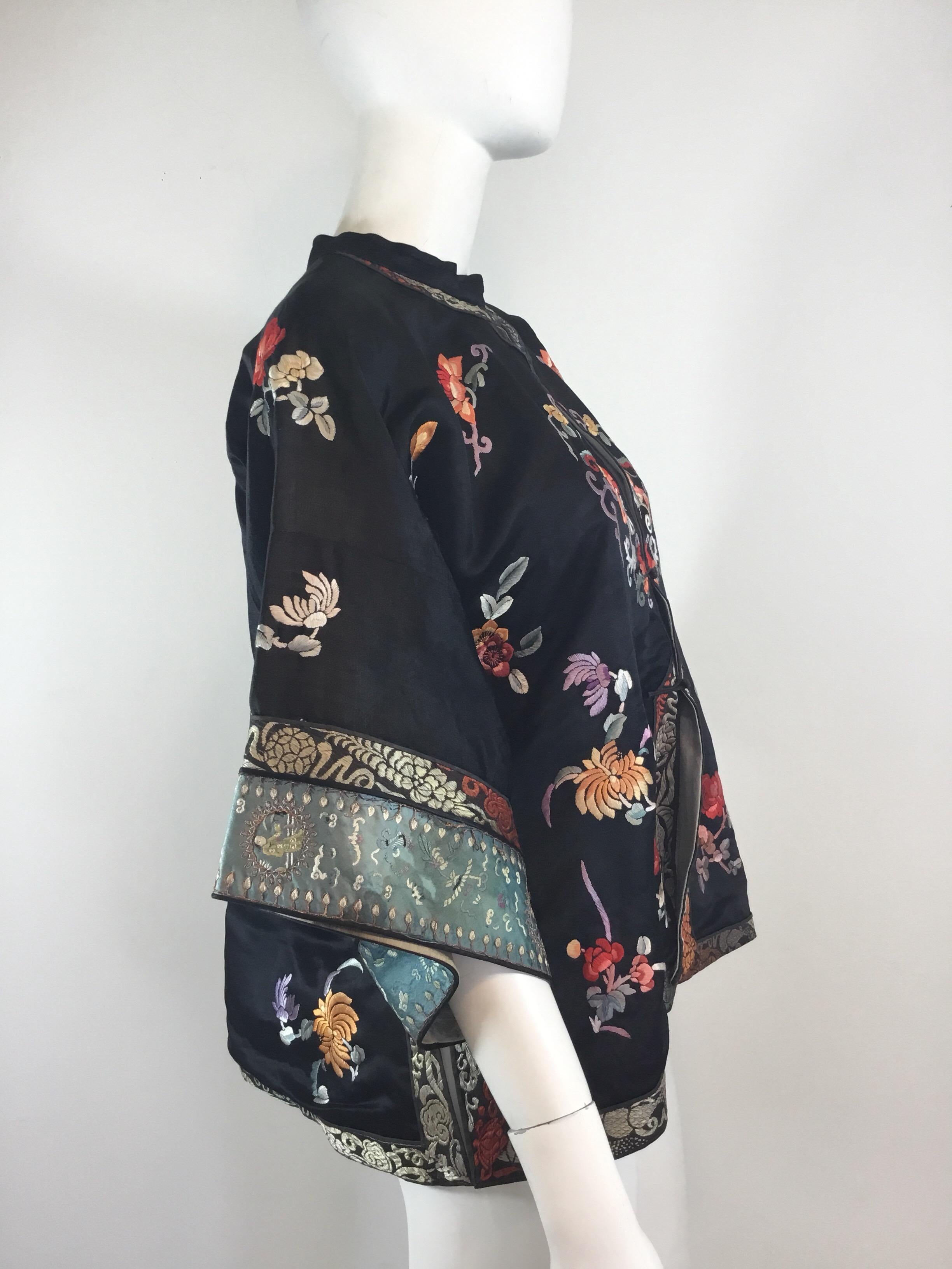 Chinese Silk Embroidered Jacket, Circa 1920 For Sale at 1stDibs ...