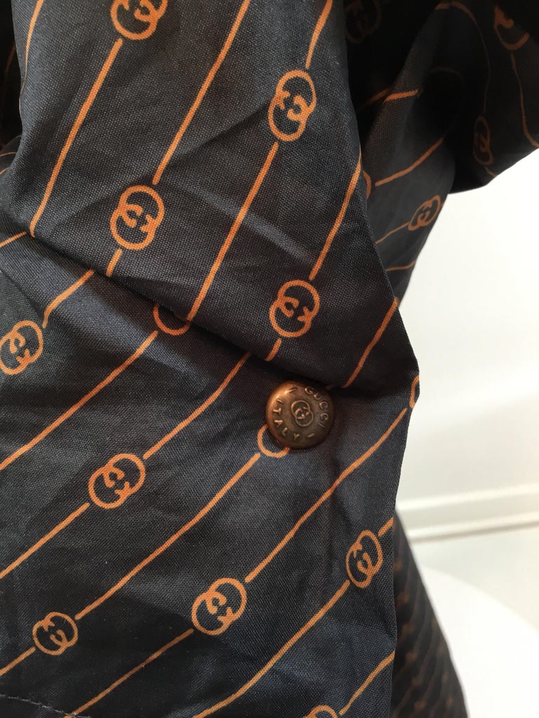 Gucci 1980’s Rare Raincoat and Bag with Iconic Monogram at 1stDibs