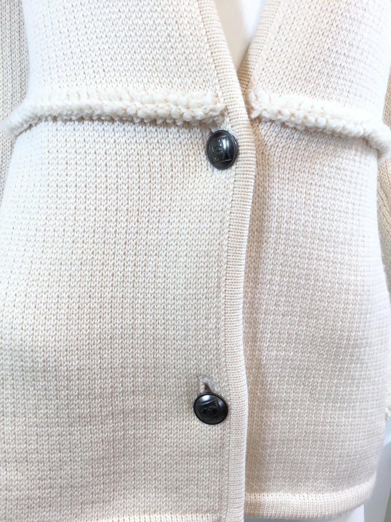 Chanel ID 2008 Knit Cardigan Sweater at 1stDibs