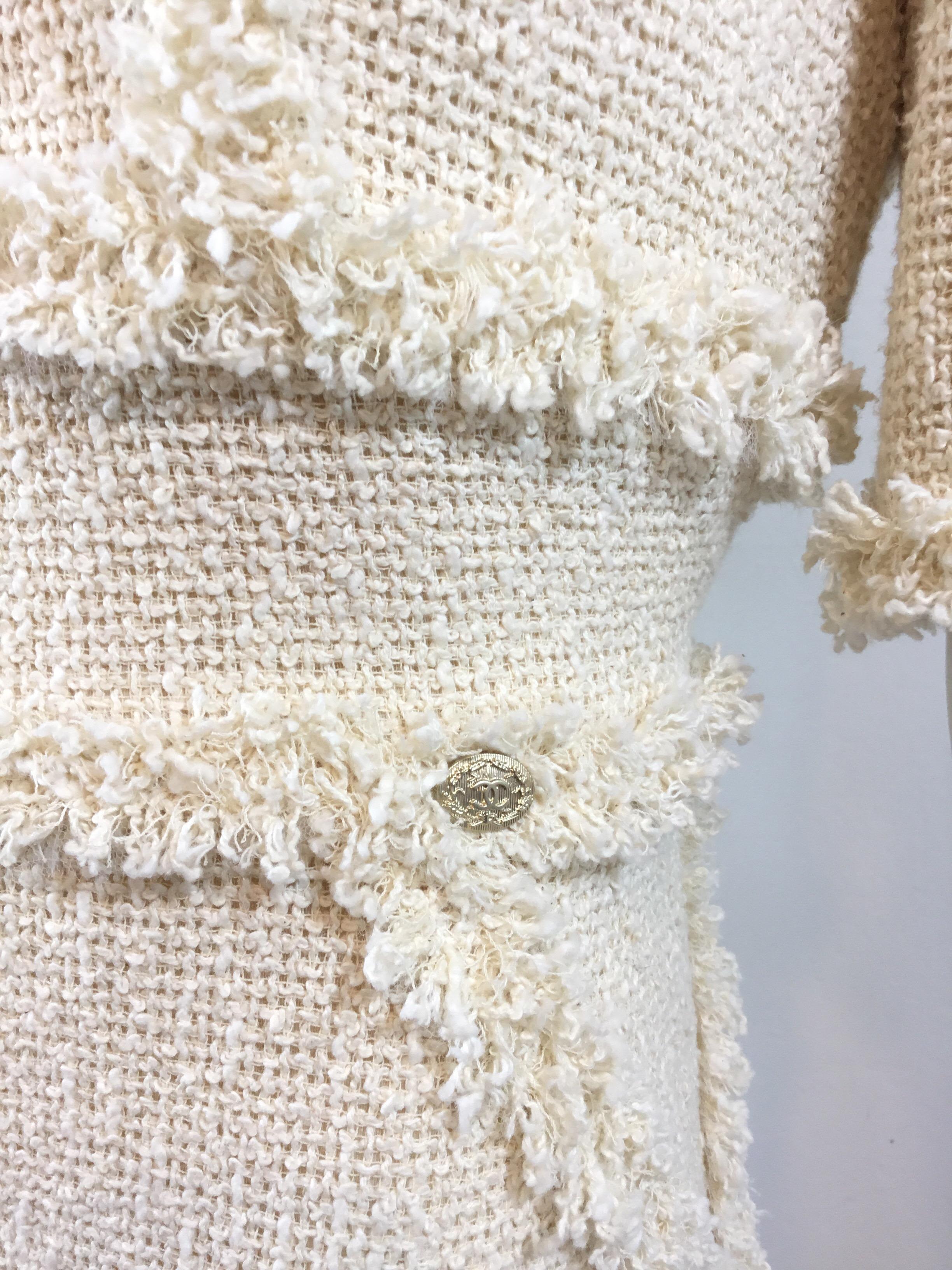 Chanel Fringe Tweed Knit Dress at 1stDibs | chanel fringe dress, chanel ...