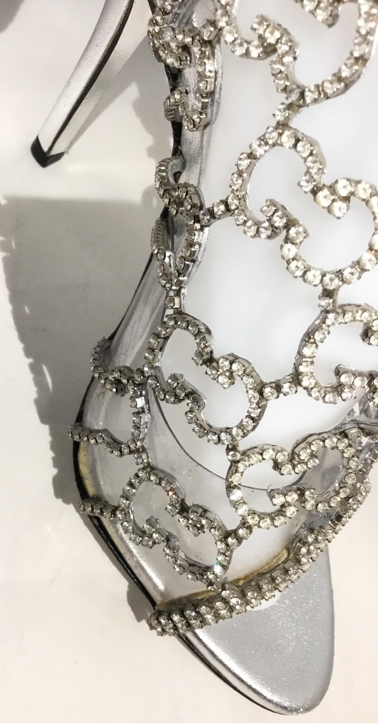 Gucci Rhinestone Encrusted GG Heels at 1stDibs | gucci rhinestone heels ...