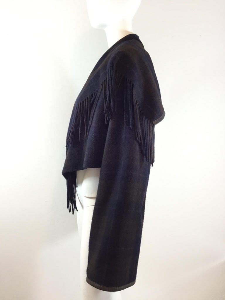 Hermes Paris Cashmere Cropped Capelet For Sale at 1stDibs