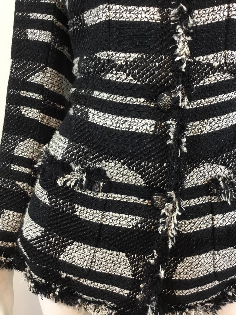 Chanel 2008 P Metallic Tweed Knit Jacket at 1stDibs