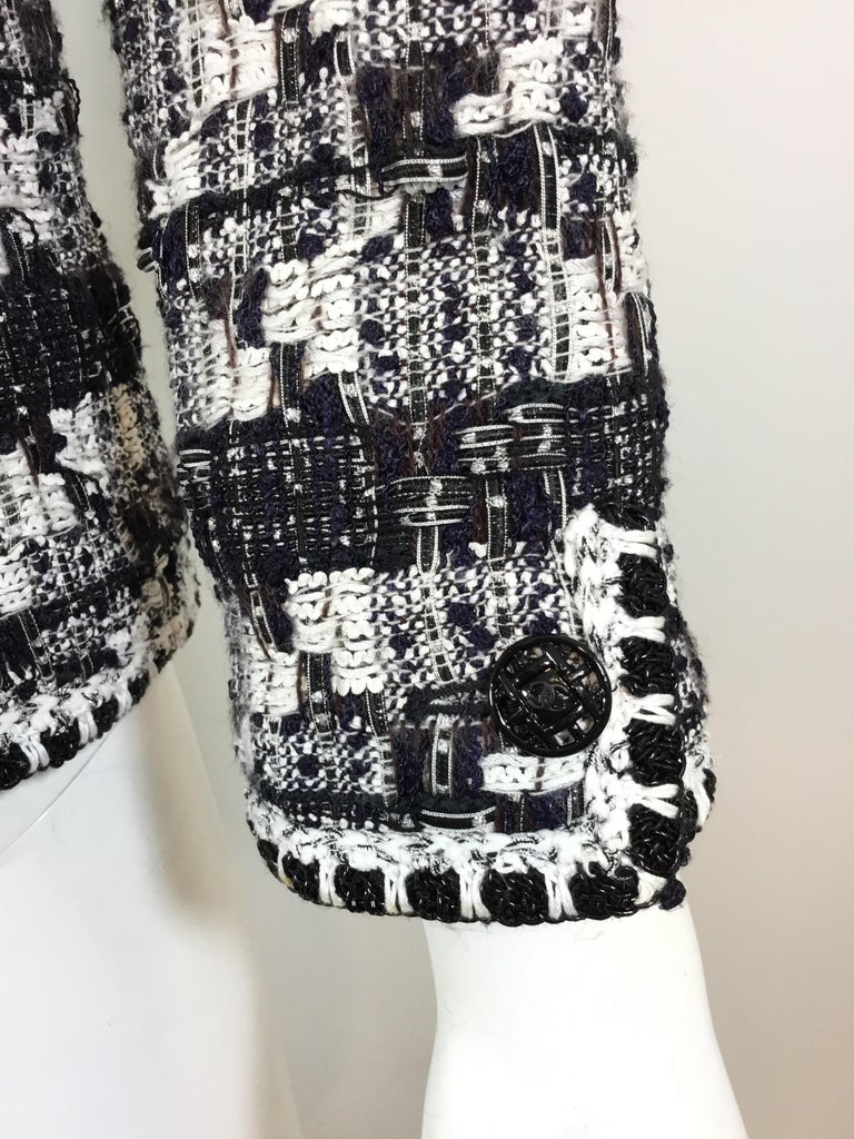 Chanel 06 C Tweed Jacket with Beaded Trim at 1stDibs