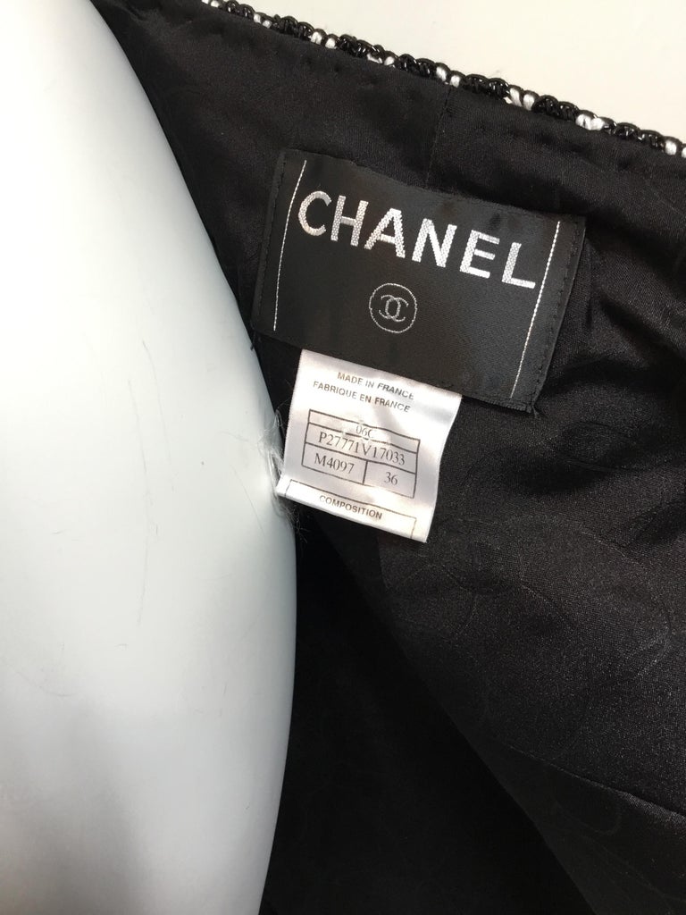 Chanel 06 C Tweed Jacket with Beaded Trim at 1stDibs