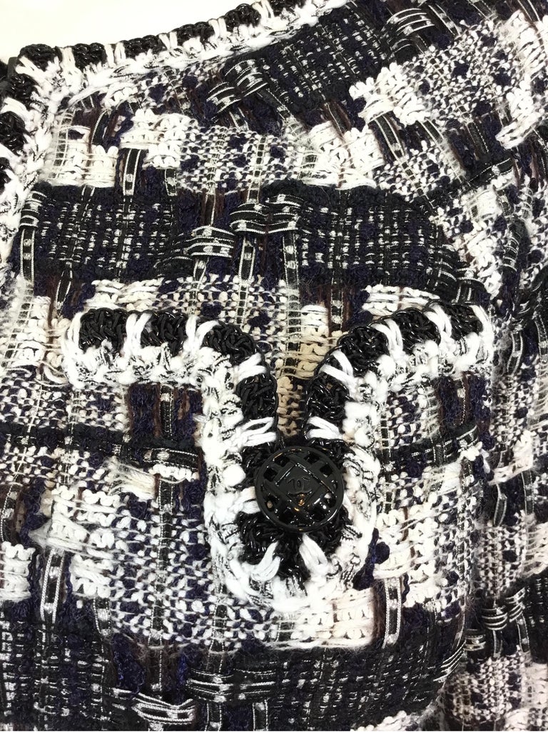 Chanel 06 C Tweed Jacket with Beaded Trim at 1stDibs