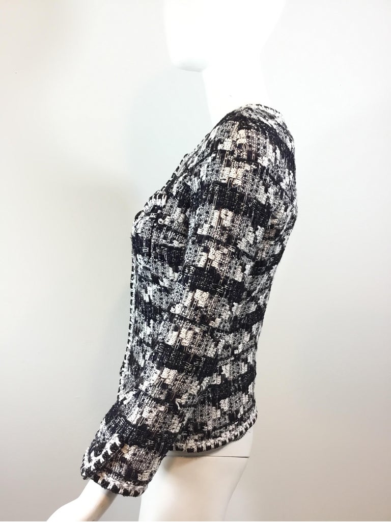 Chanel 06 C Tweed Jacket with Beaded Trim at 1stDibs