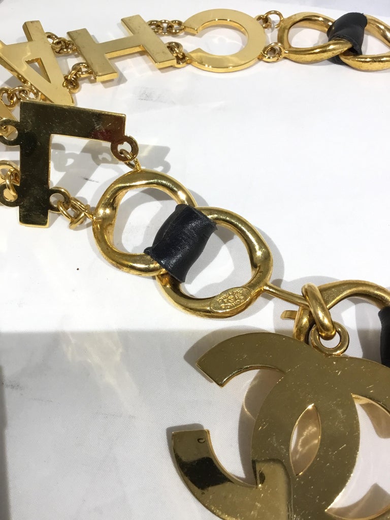 Chanel 1993 A COCO CHANEL Chain Belt with Leather at 1stDibs | coco ...