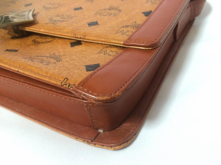 Vintage MCM brown shoulder bag with leather strap, designed by Michael ...