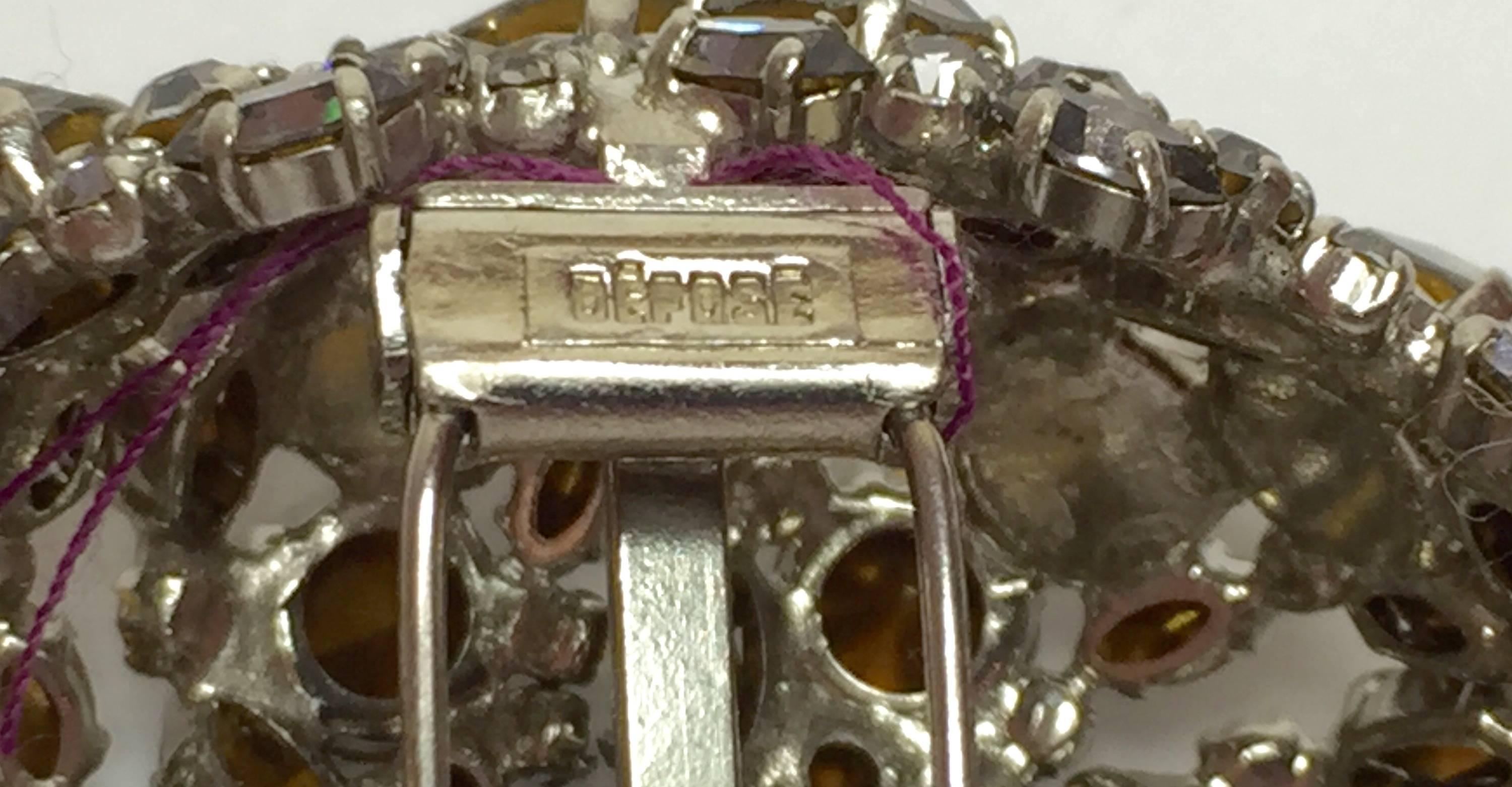 1950'S Roger Jean Pierre French Massive Brooch/Clip For Sale at 1stDibs