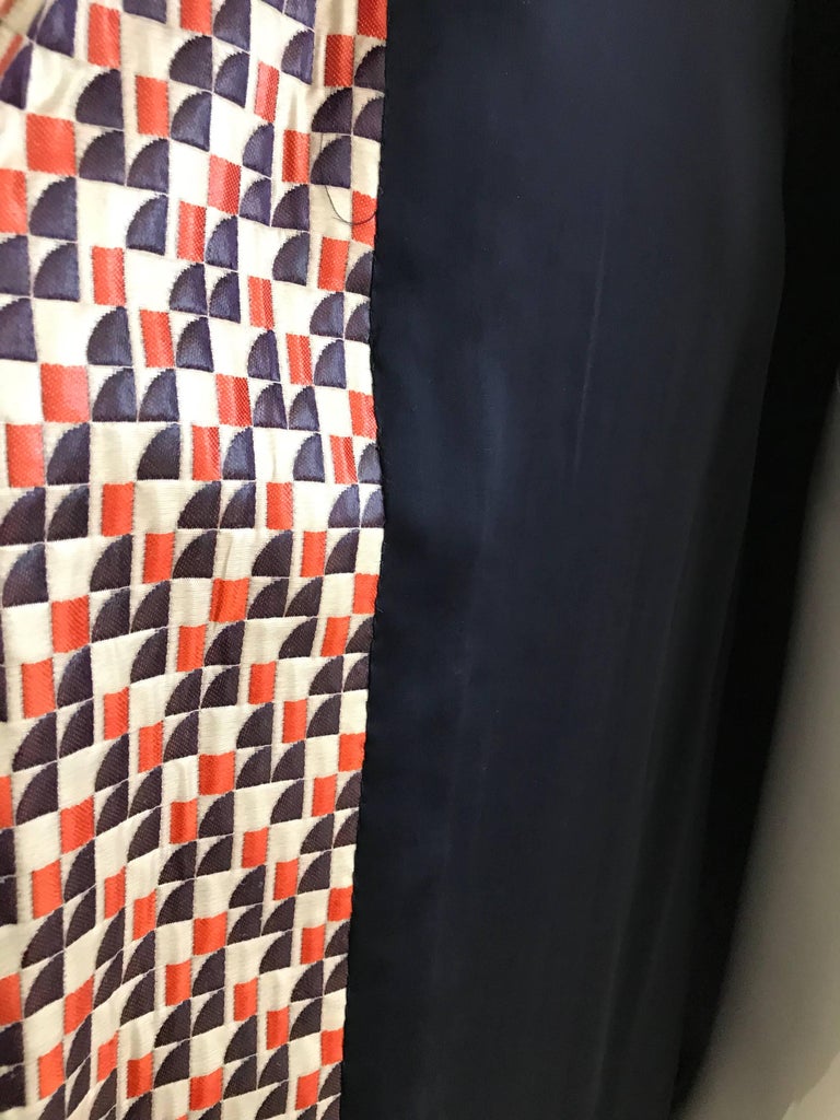 1960s Multi Color Checkered Print Coat For Sale at 1stDibs