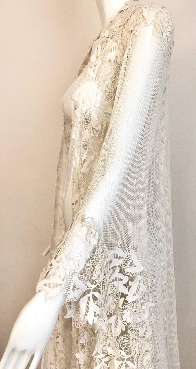 Edwardian Battenberg Lace Coat at 1stDibs