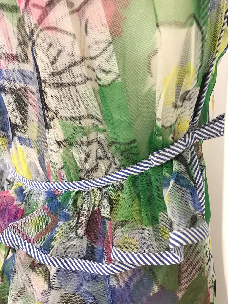Geoffrey Beene Vintage Multi color Cocktail Dress with Jacket For Sale ...