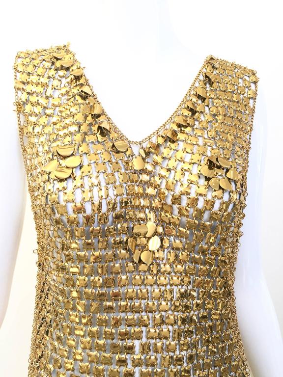 1970s Paco Rabanne chain mail dress at 1stDibs