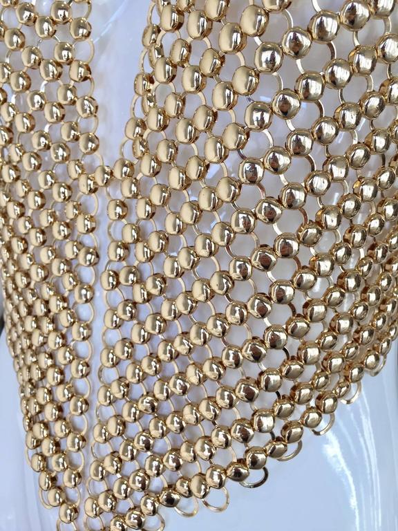 Gold chain link halter top at 1stDibs | gold chain halter top, gold ...