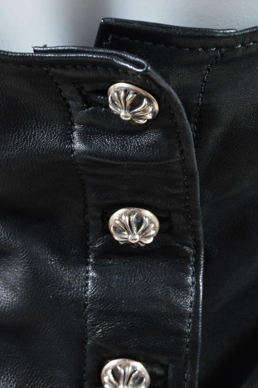 Vintage Chrome Hearts Black Leather Halter Top For Sale at 1stDibs ...