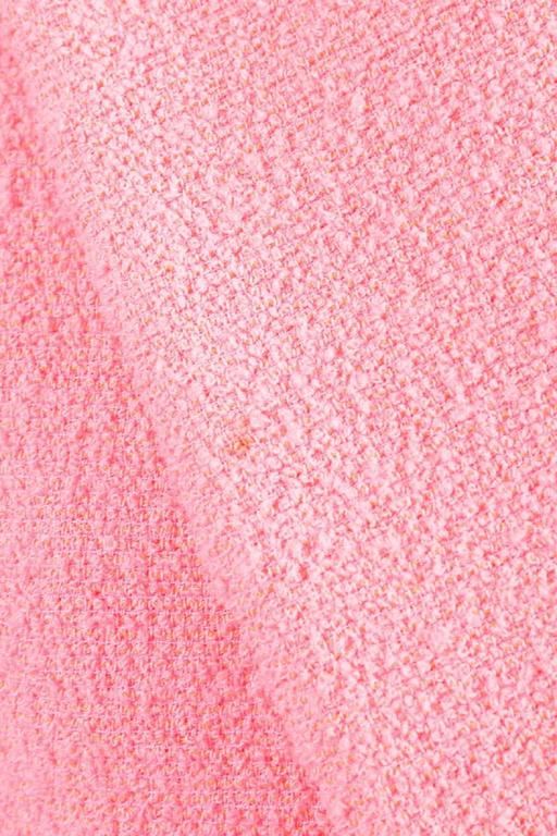 Moschino Couture Neon Pink Wool Boucle Belted Blazer Jacket at 1stDibs