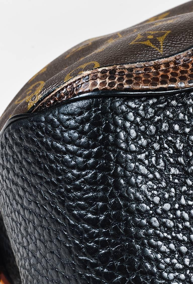 Louis Vuitton Brown Ostrich Monogram "Oskar Waltz" Bag For Sale at ...