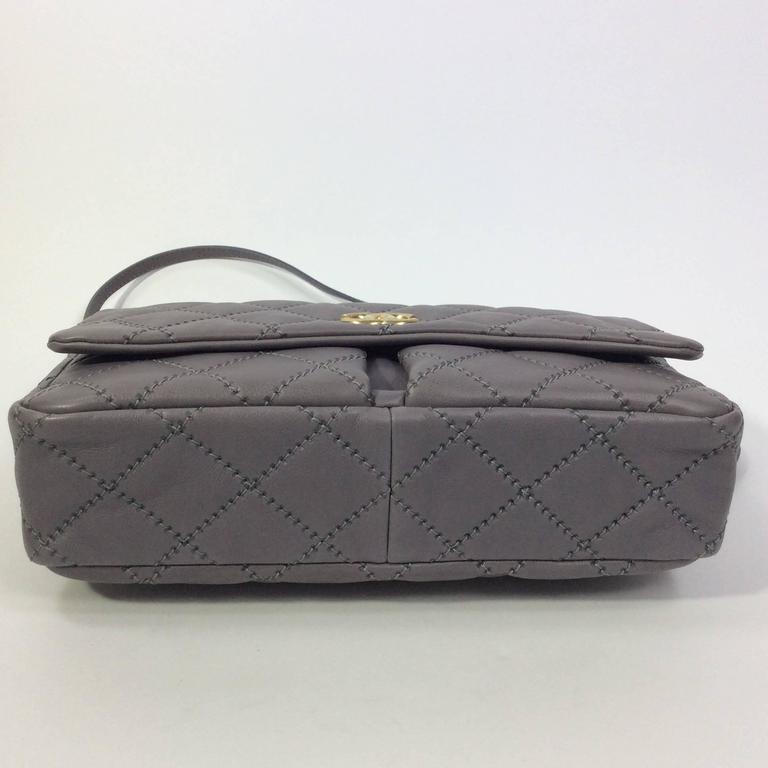 Chanel 2011 Collection Grey Flap with Gold Hardware at 1stDibs