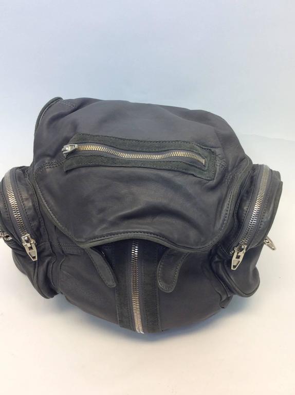 Alexander Wang Grey Backpack with Zipper Details For Sale at 1stdibs