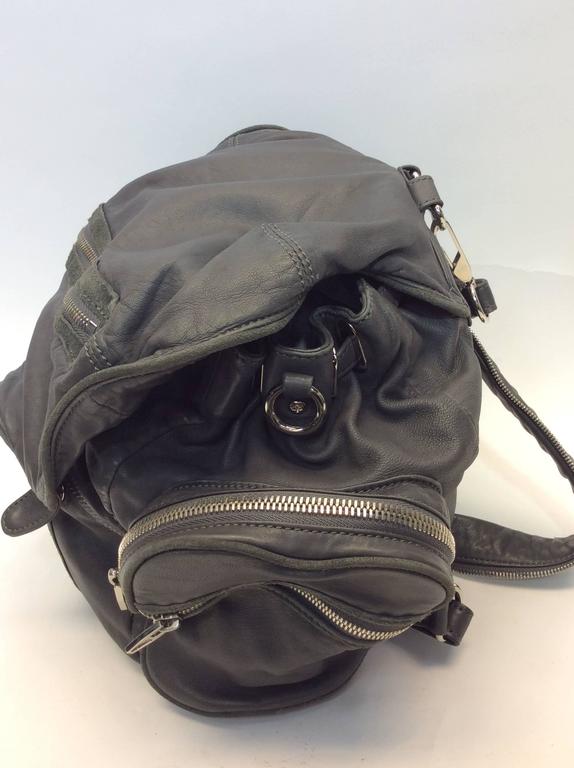 Alexander Wang Grey Backpack with Zipper Details For Sale at 1stdibs