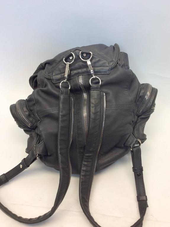 Alexander Wang Grey Backpack with Zipper Details For Sale at 1stdibs