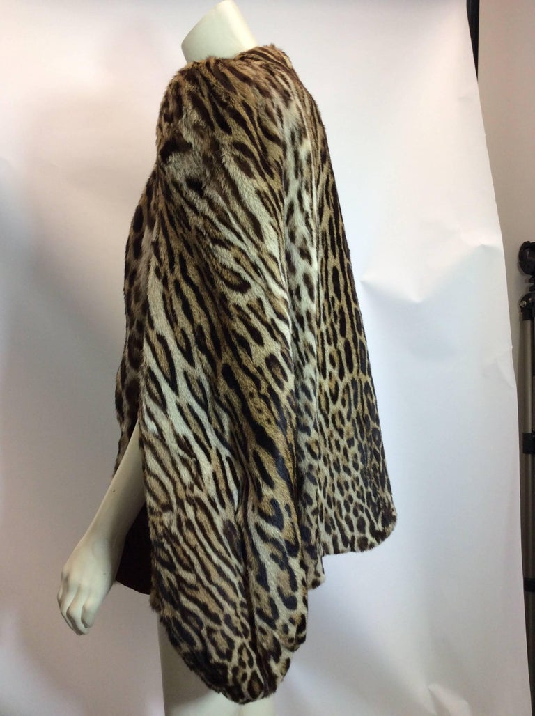Leopard Vintage Cheetah Cape at 1stDibs