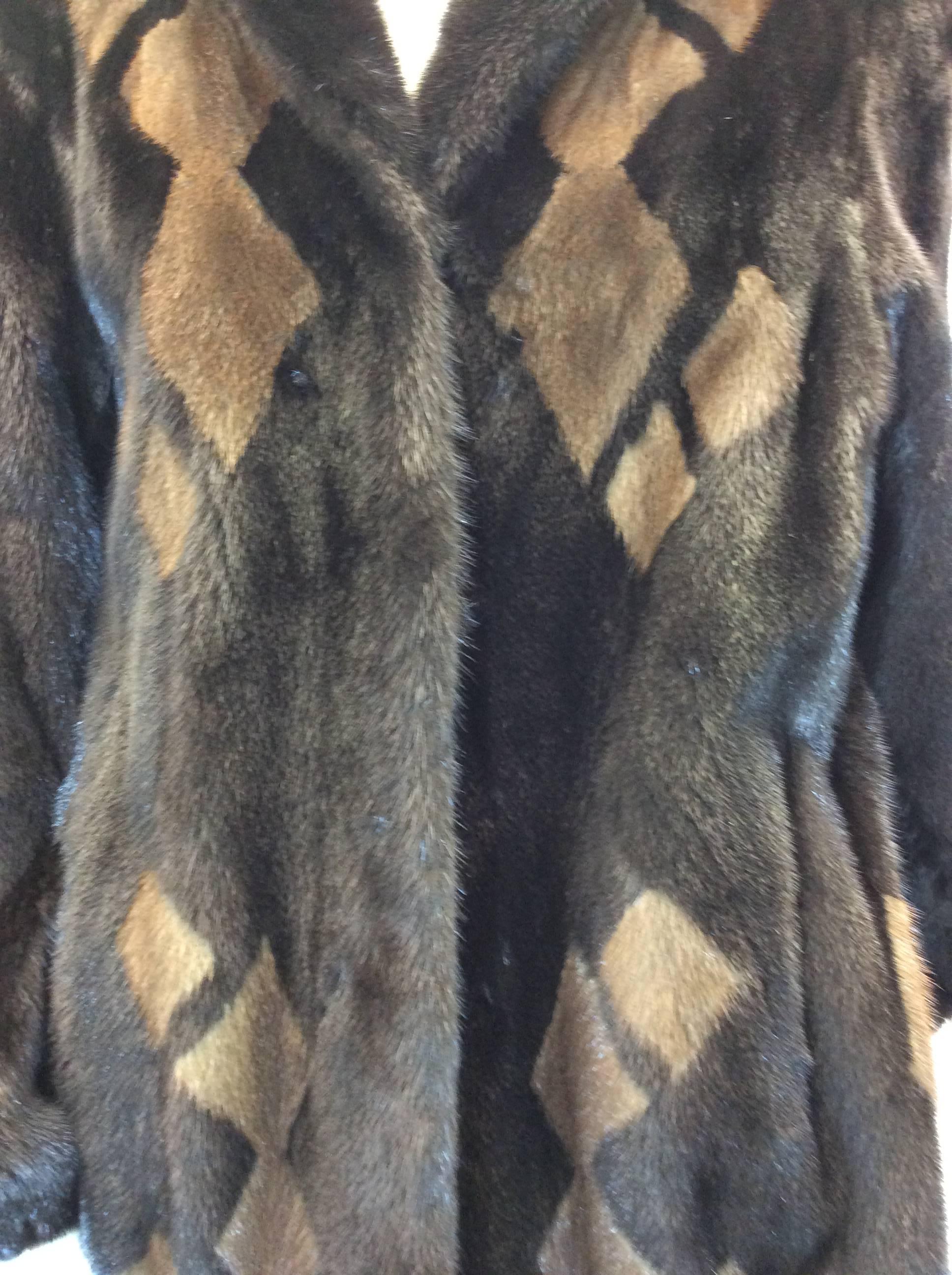 Phil M Stupp Two Tone Mink Fur Coat For Sale at 1stDibs | phil m stupp furs